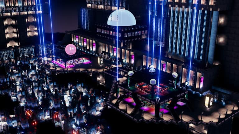 Sci-Fi City, Rave Balcony Street - Tales Tavern