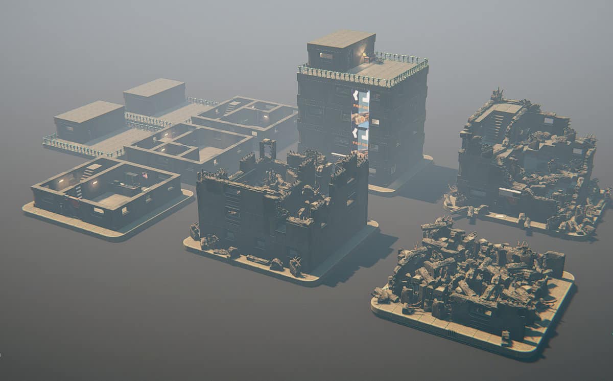 concrete small ruined building (kit) - Tales Tavern