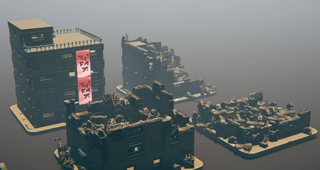 concrete small ruined building (kit) - Tales Tavern