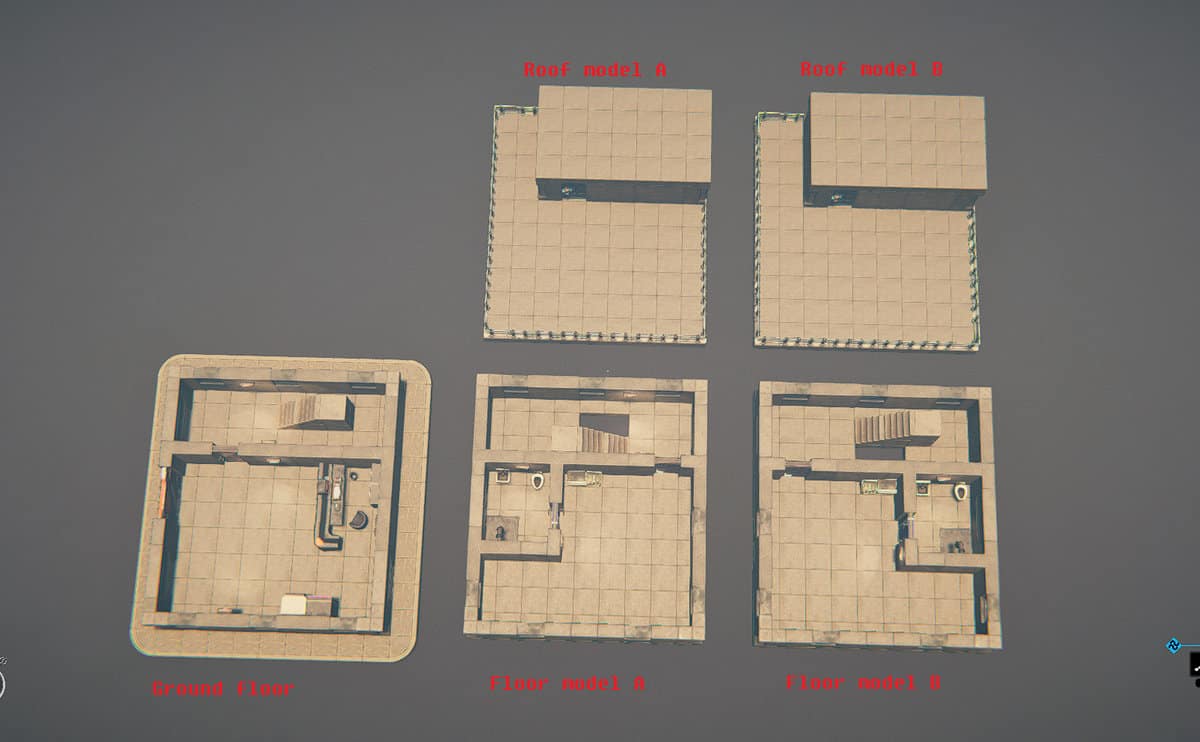 concrete small ruined building (kit) - Tales Tavern
