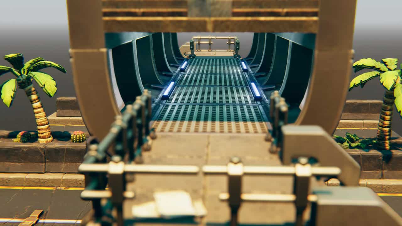 Cyberpunk - highway pedestrian overpass - Tales Tavern