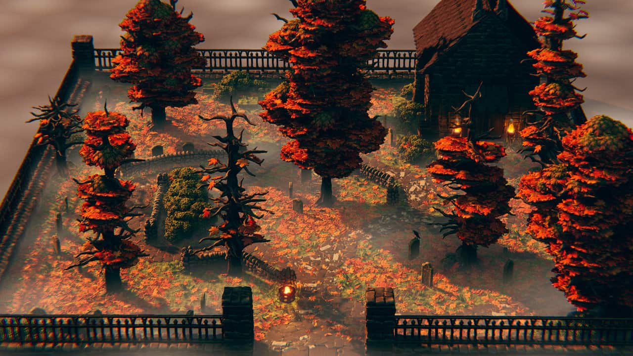 Fall Graveyard & Mausoleum - Tales Tavern