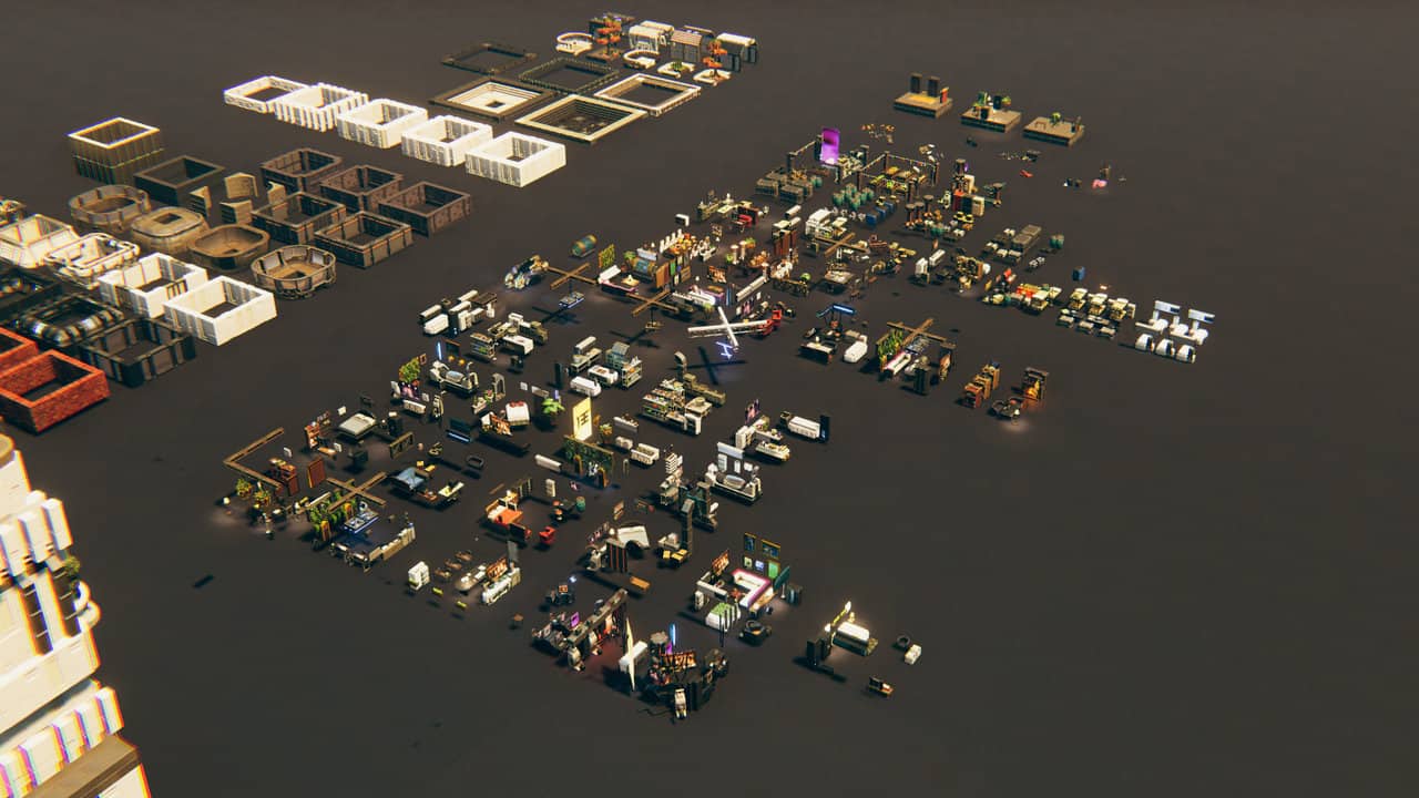 Modern/Cyberpunk City Parts Collection (Interiors/Exteriors/Buildings ...