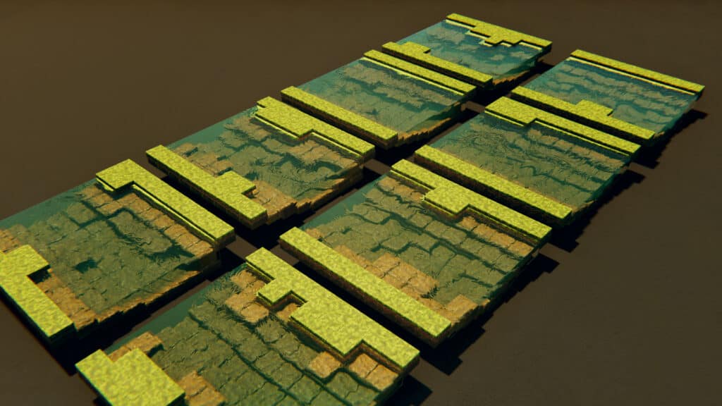 Modular River Slabs - Straight - Tales Tavern