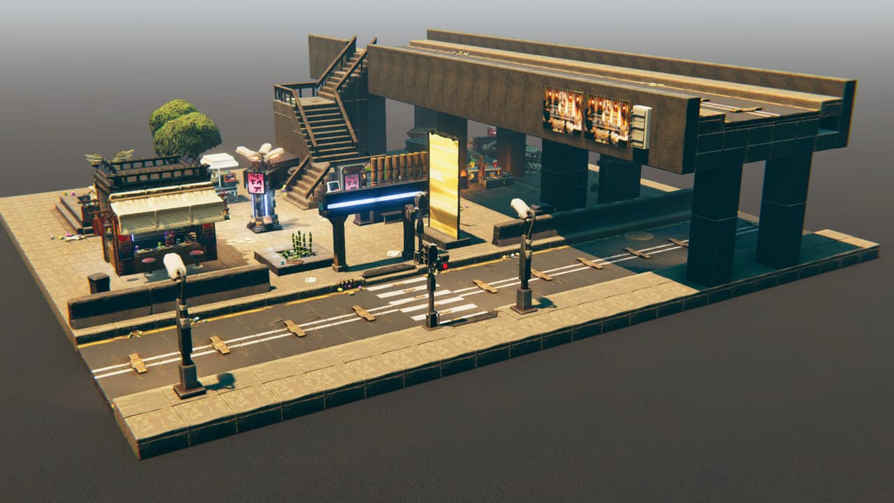 Cyberpunk - Japantown food market - Tales Tavern