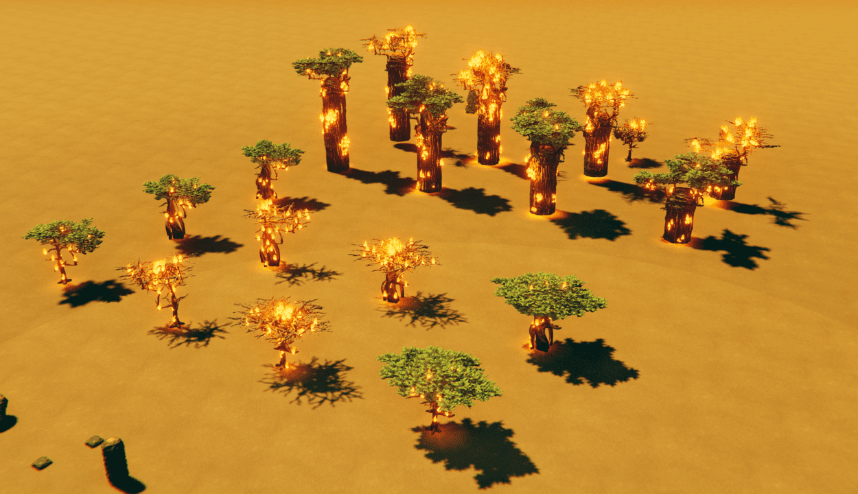 Burning Savavannah trees 1/2 - Tales Tavern