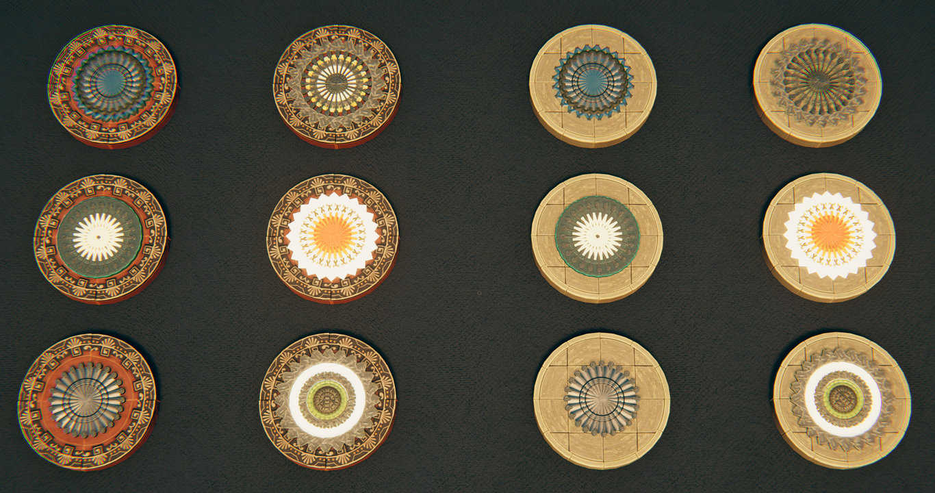 Blackwolf Majik - Circular Rugs - set 1 - Tales Tavern