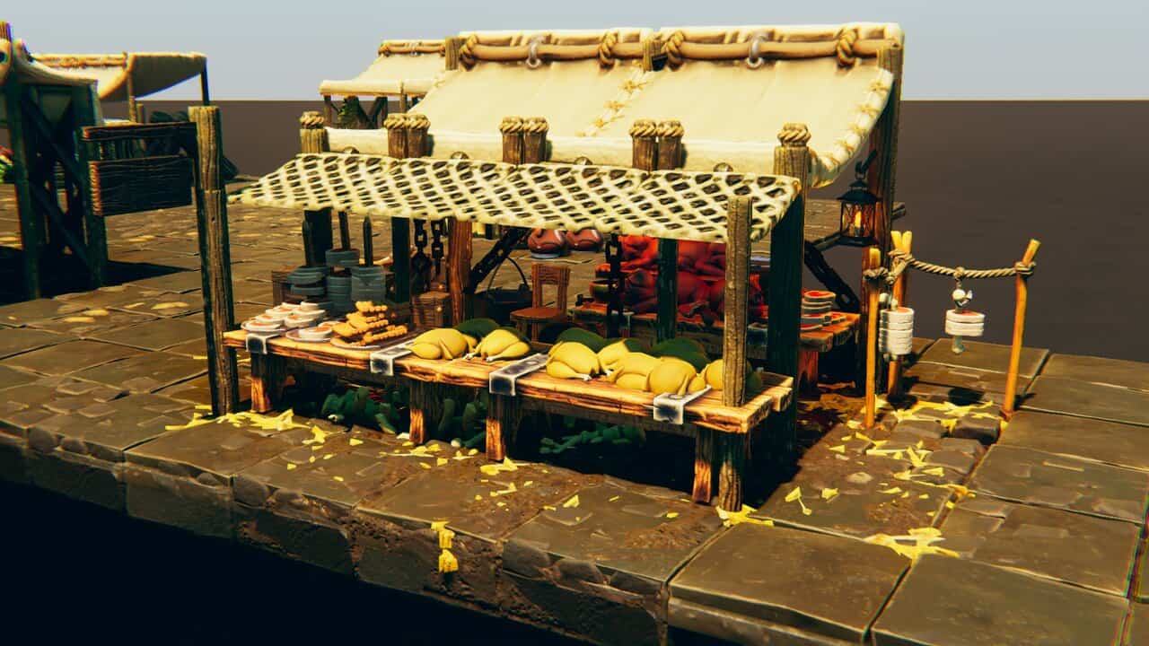 A selection of market stalls,,,18 to choose from on one slab - Tales Tavern