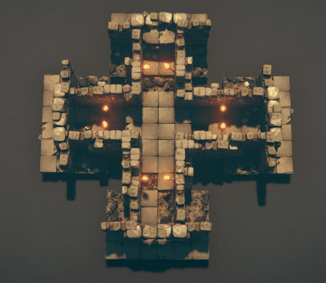 Crypt - Corridor Crossroad - Tales Tavern