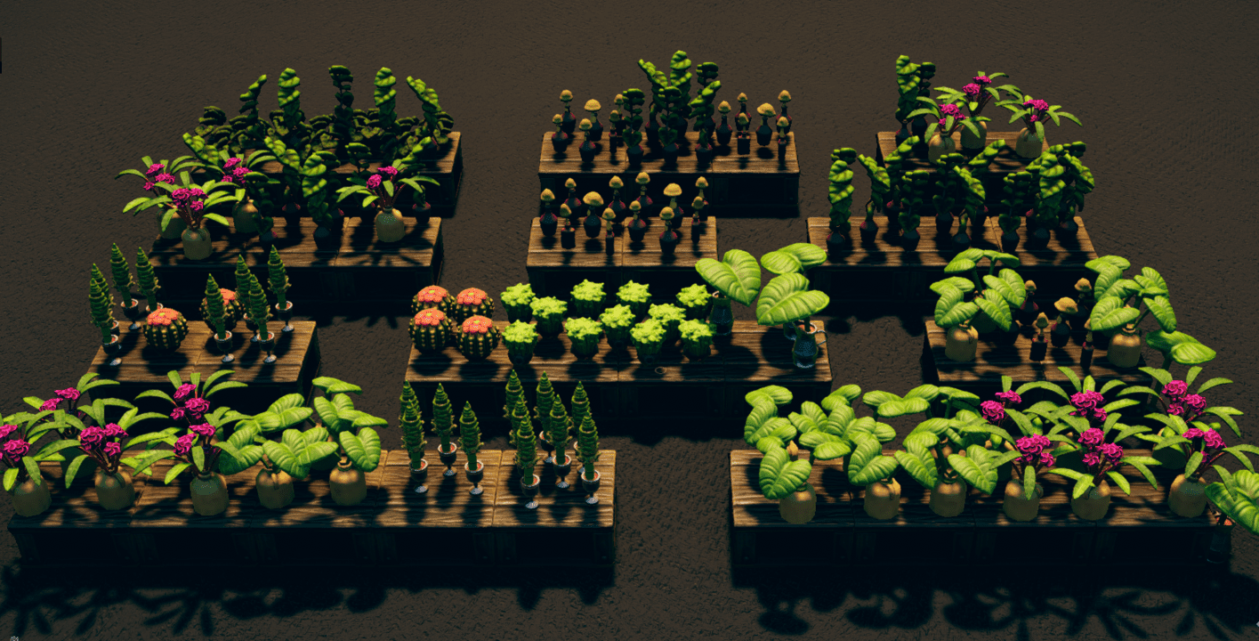 Plant Tables for Market - Tales Tavern