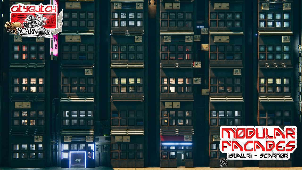 CITY GLITCH - Modular Facades Toolset - Tales Tavern