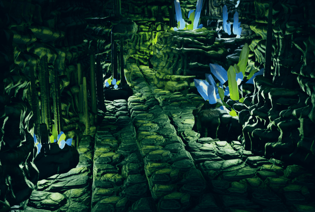 Modular Crystal Caverns – Curved Corner Connection - Tales Tavern