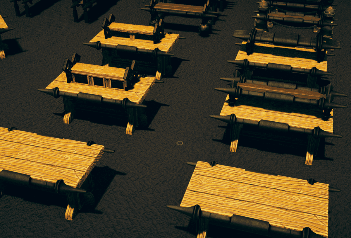 40 Custom Metal Tables and Shelves - Tales Tavern