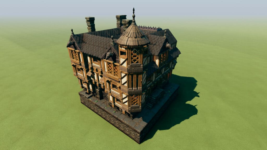 A wealthy family's corner house - Medieval Fantasy City Module - Tales ...