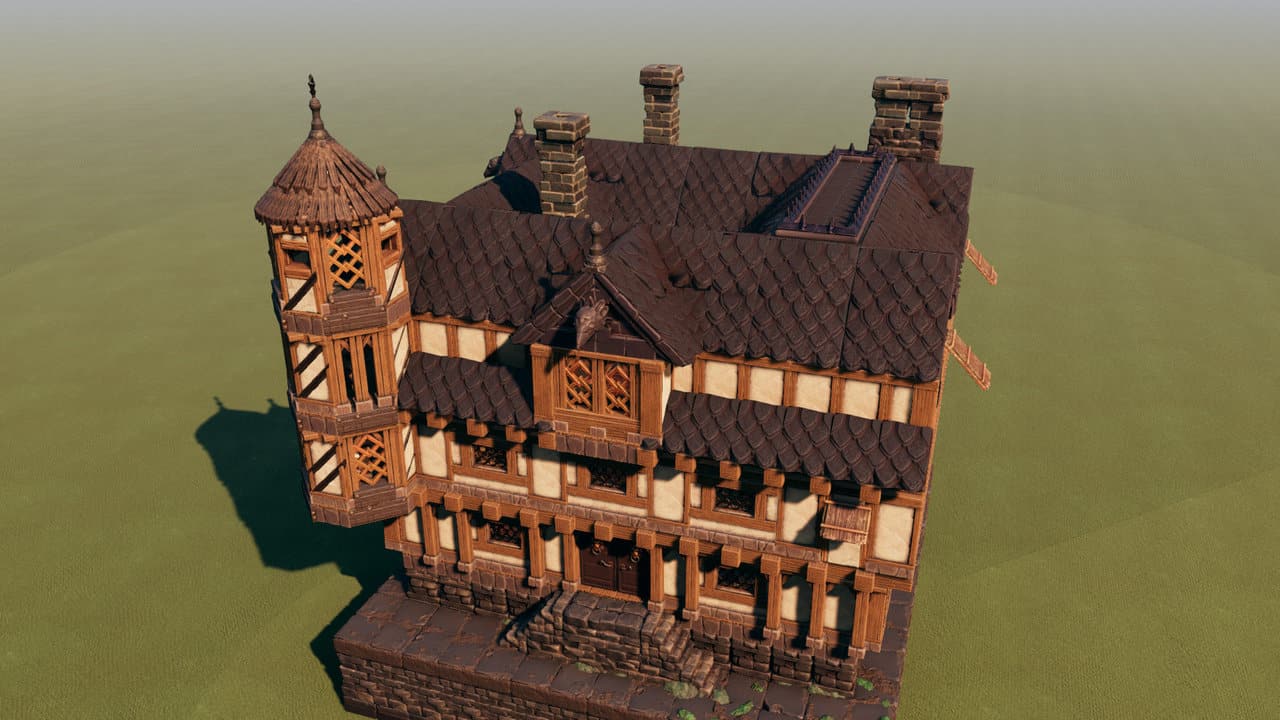 A wealthy family's corner house - Medieval Fantasy City Module - Tales ...