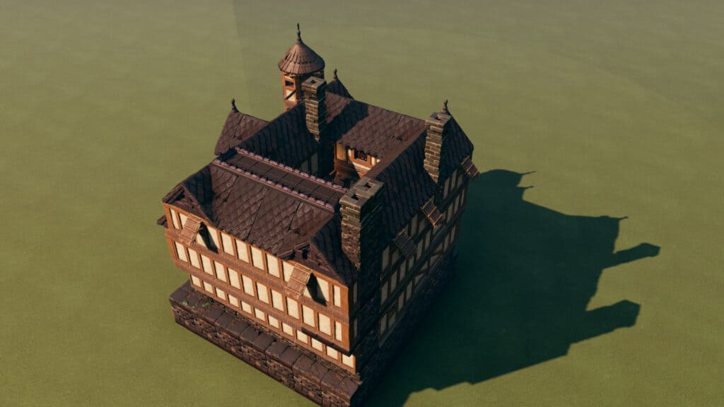 A wealthy family's corner house - Medieval Fantasy City Module - Tales ...