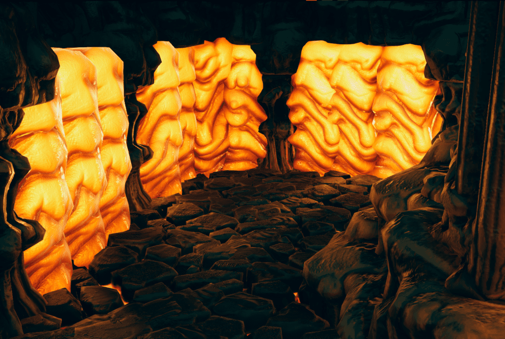 Modular Lava Caverns – Straight Line Connection - Tales Tavern