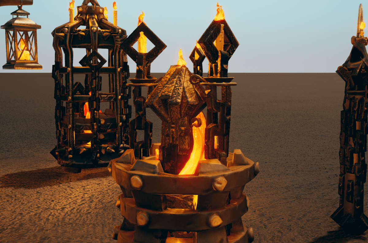 18 Custom Metal Lights - Tales Tavern