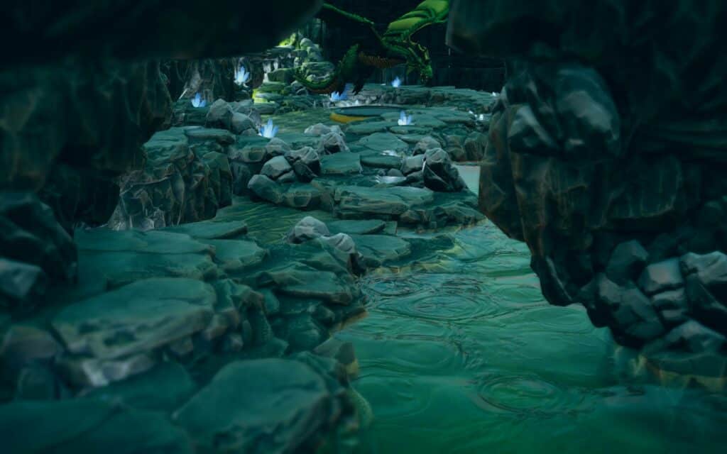 Crystal Cave with River: Dragon's Lair - Tales Tavern