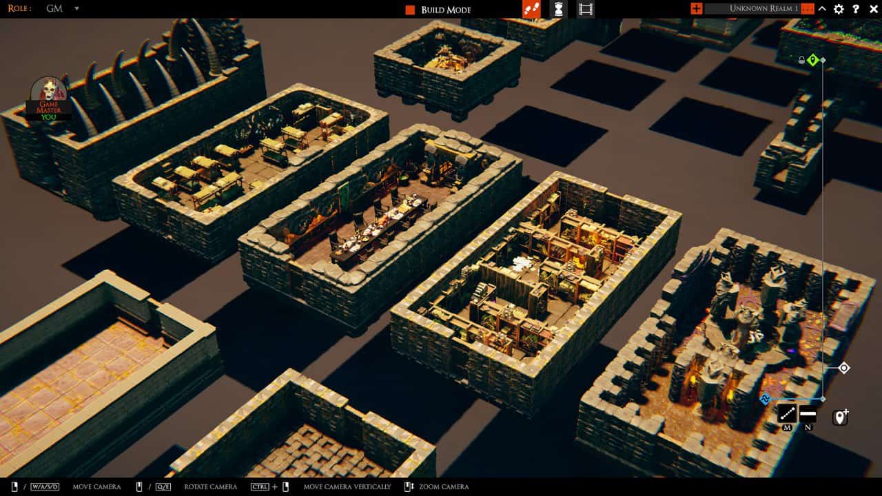 a dark dungeon modular set(approximately 116 pieces)fully kitted out ...