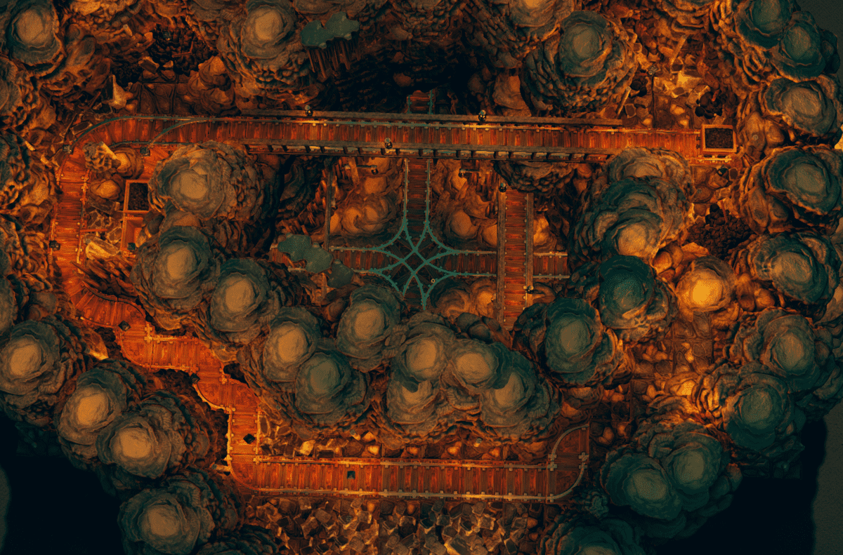 Modular Mineshaft Caverns – 2-Tiered 8-Way Junction - Tales Tavern
