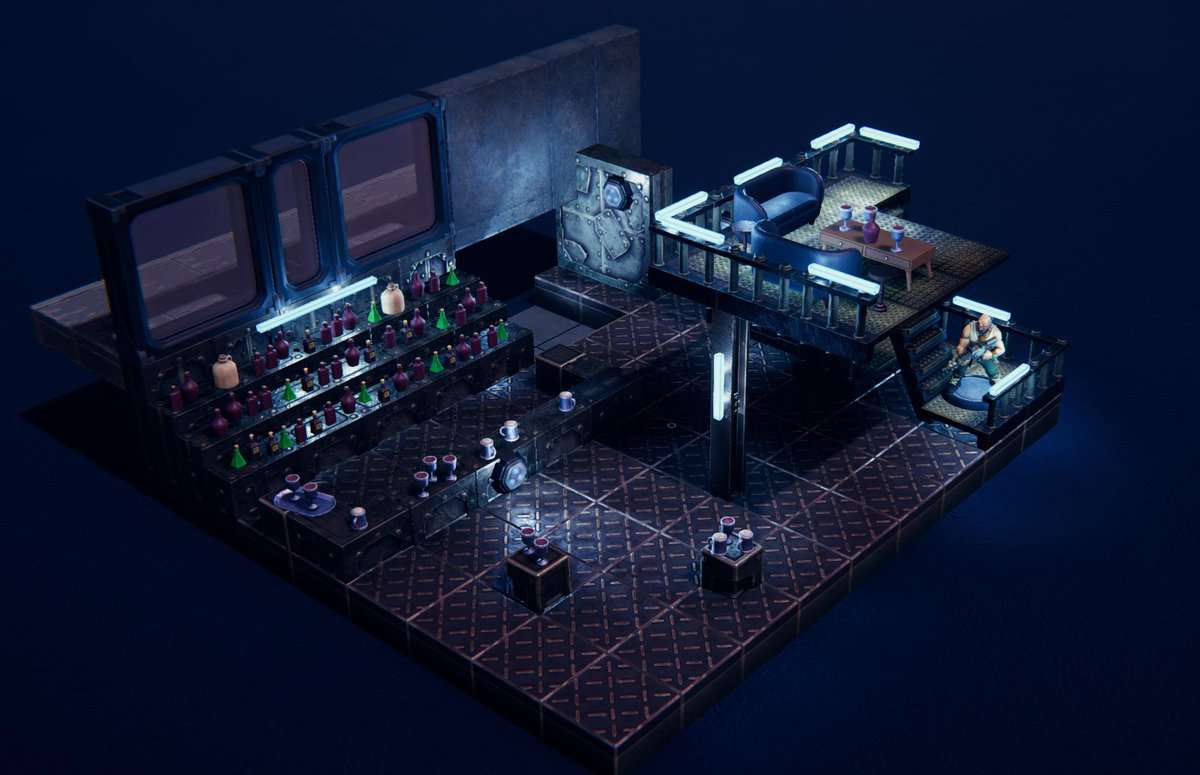 Industial bar VIP section - Tales Tavern