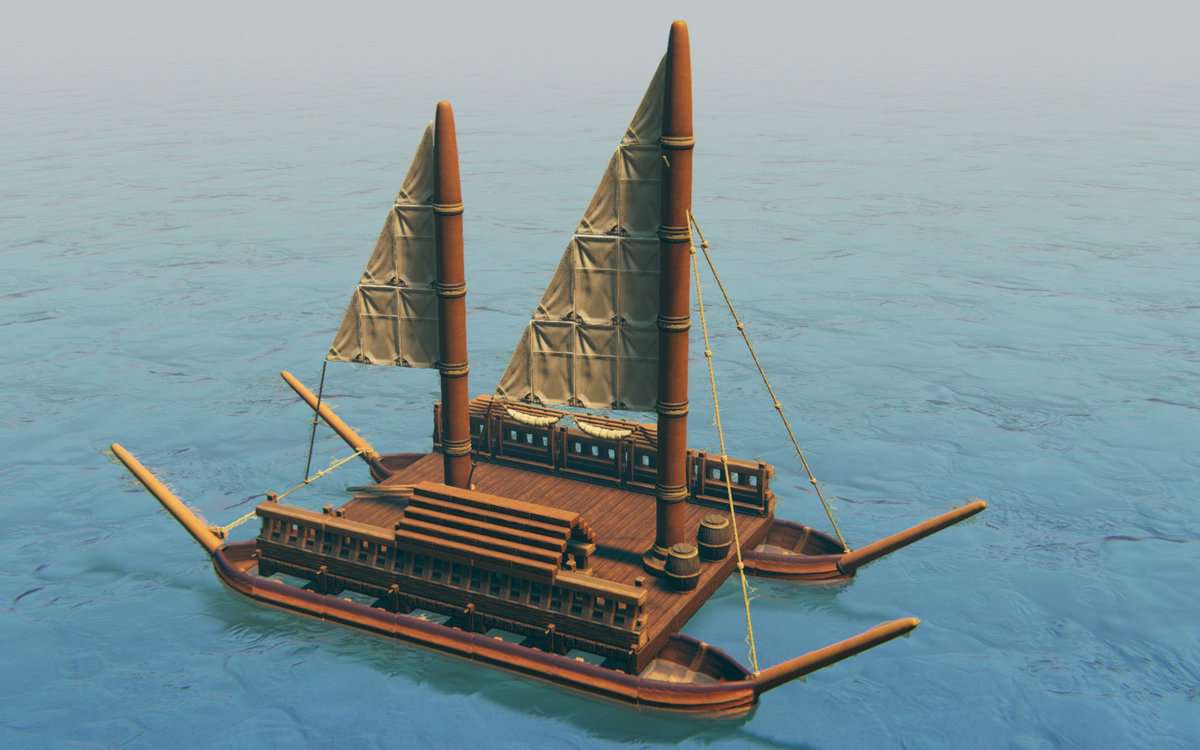 Tropical Boat: Double hulled canoe - Tales Tavern
