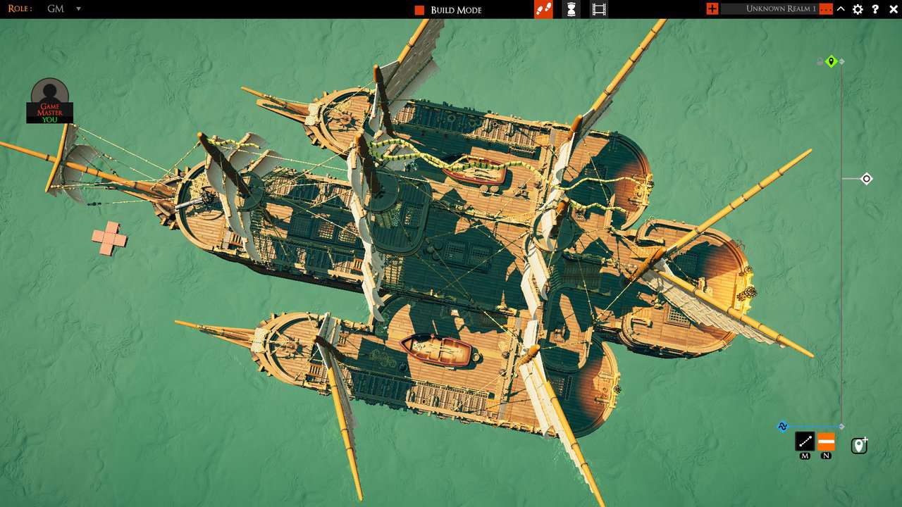 a fantasy tripled hull ship,,,a monster hunter - Tales Tavern