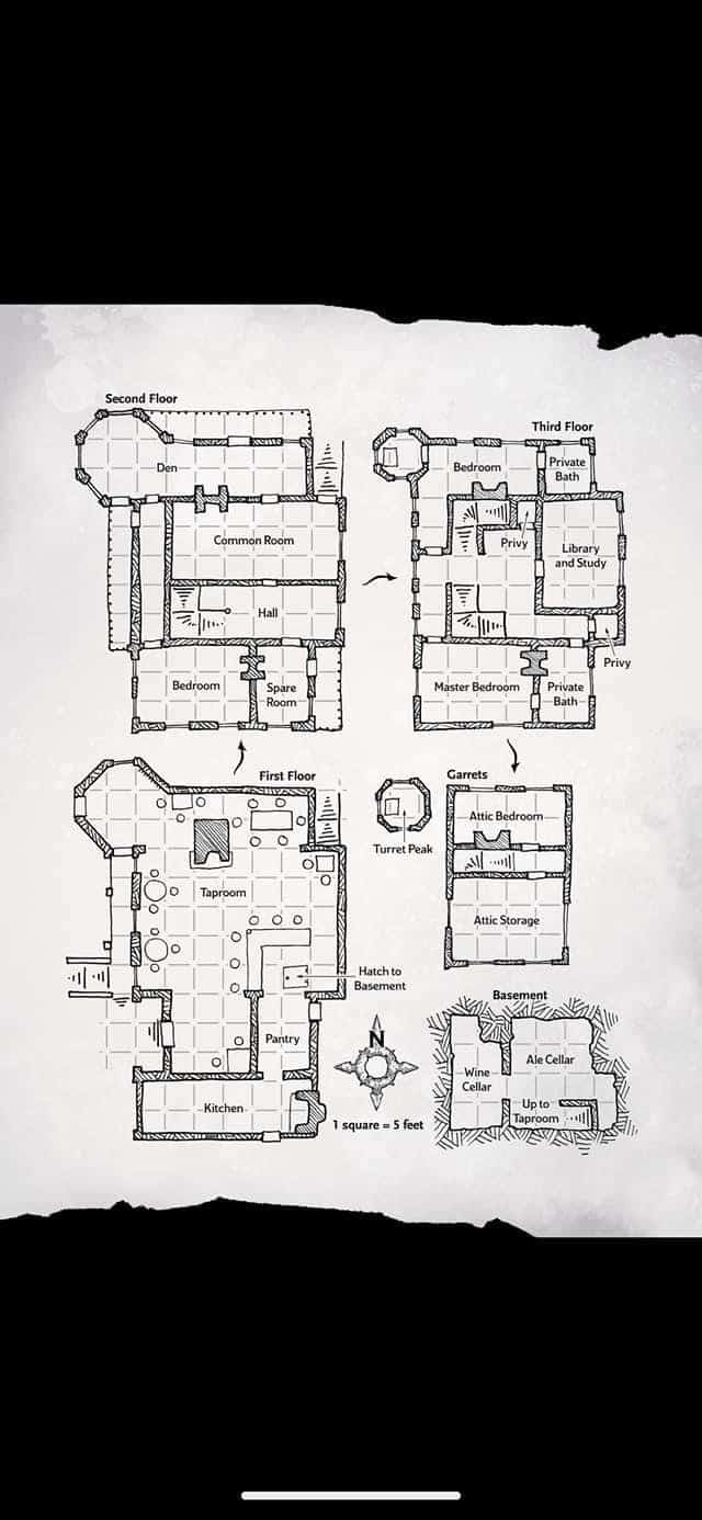 Middle-Class/Lesser Noble's House & Tavern - Tales Tavern