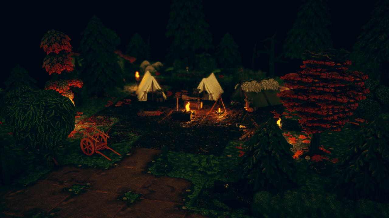 Roadside Camp, Night, Forest - Tales Tavern