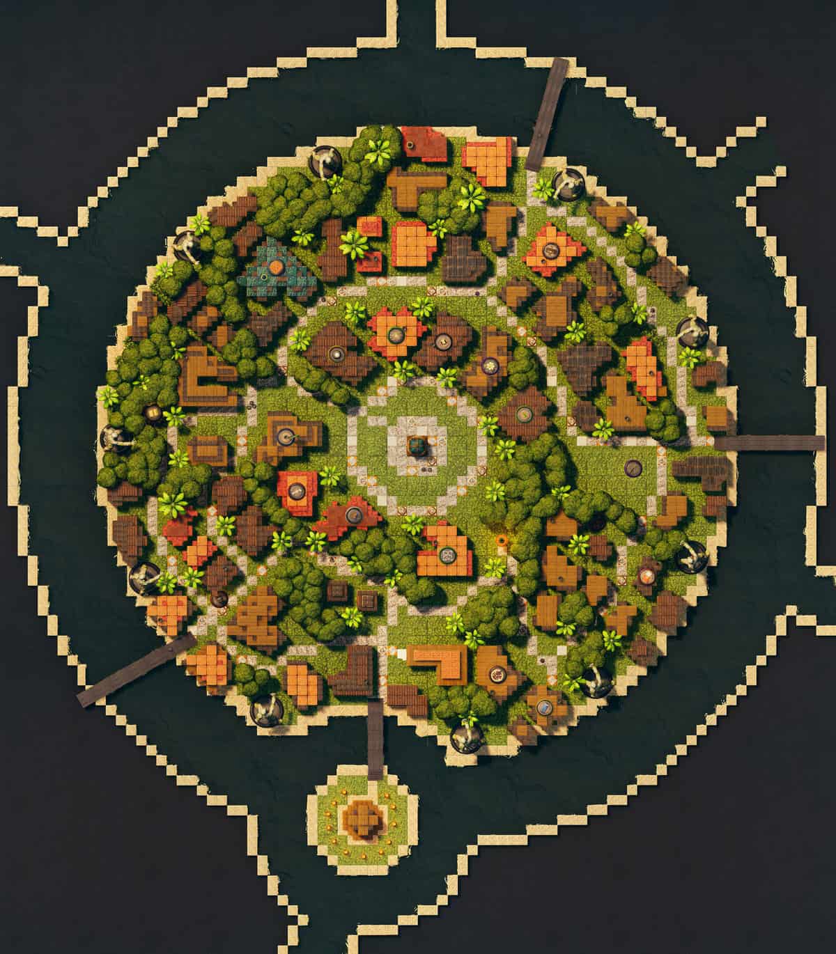 Strength of Thousands - Magaambya Campus Map - Tales Tavern