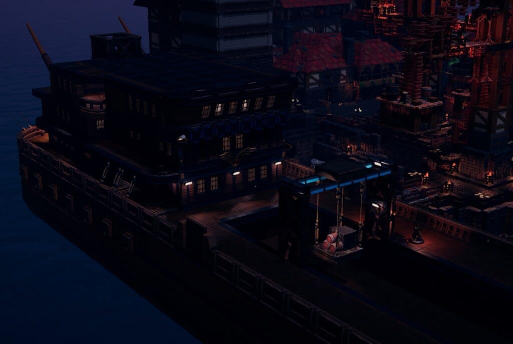 Steam-powered Container Ship - Tales Tavern