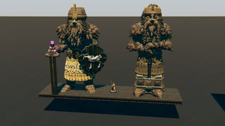 dwarven statues (dwarf) - Tales Tavern