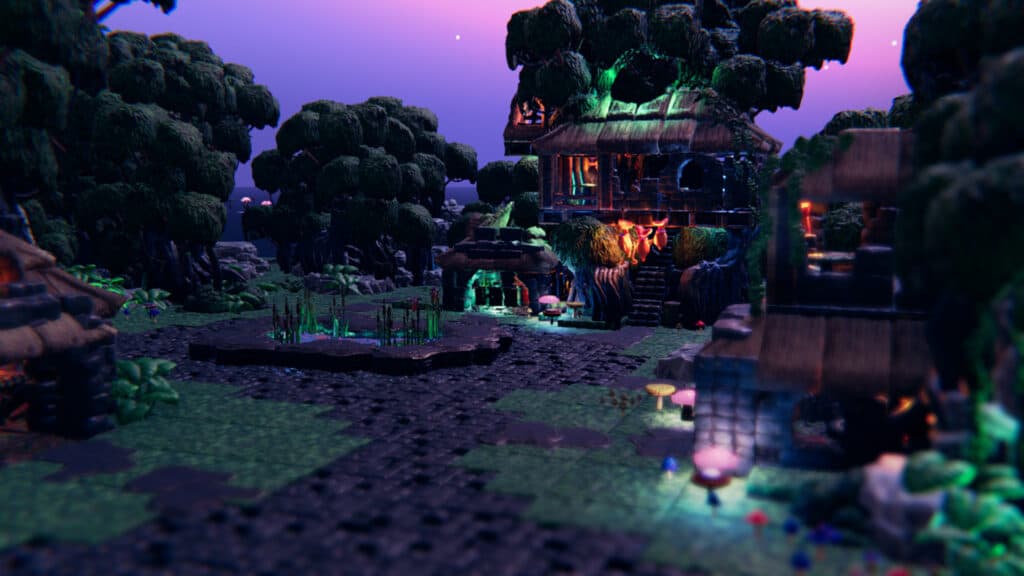 Fae Forest Temple and Town - Tales Tavern