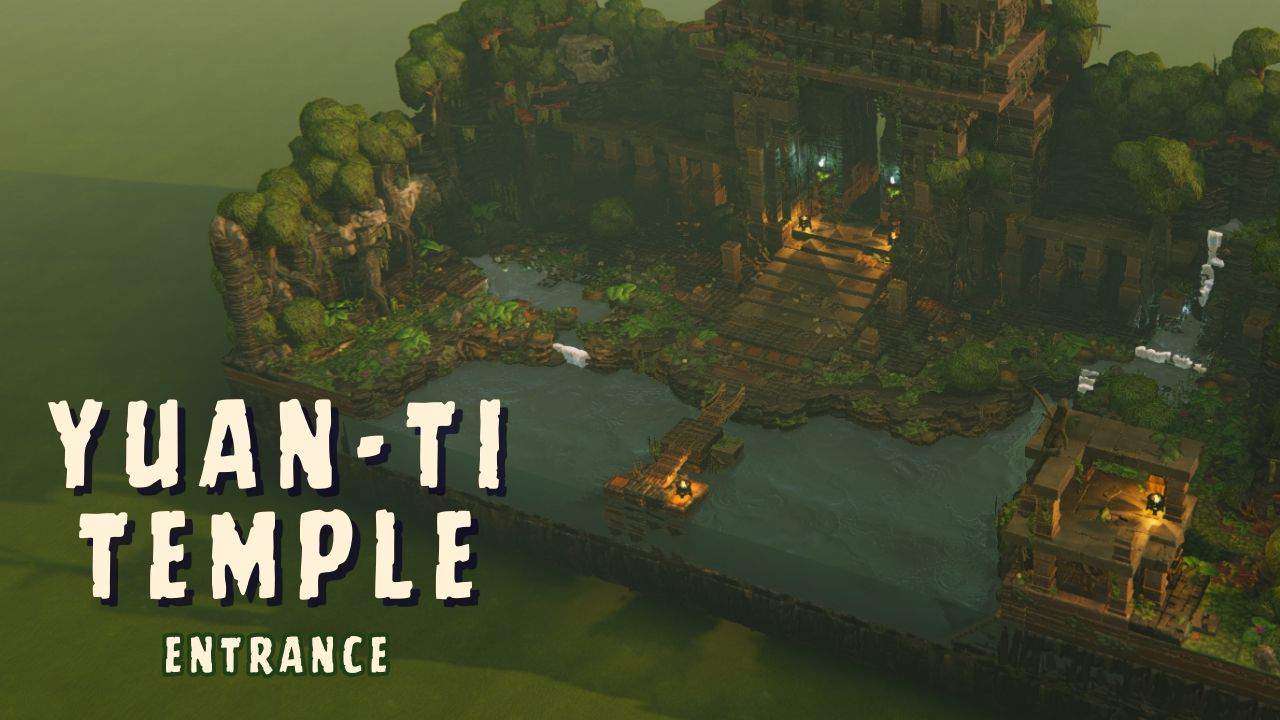 Yuan-ti Jungle Temple - Entrance Gateway - Tales Tavern