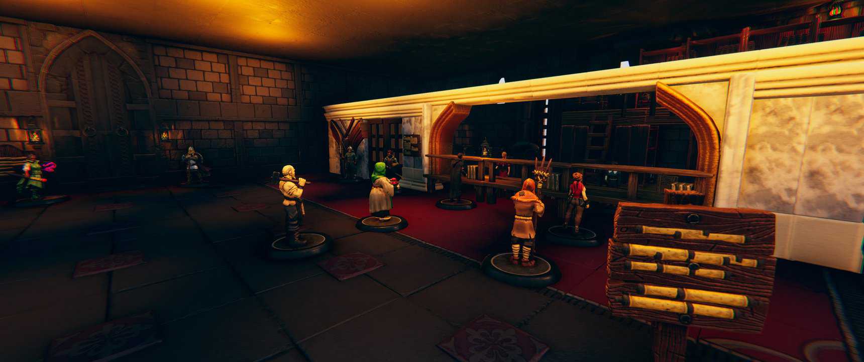 Bank: guards, vaults, lots of space - Tales Tavern