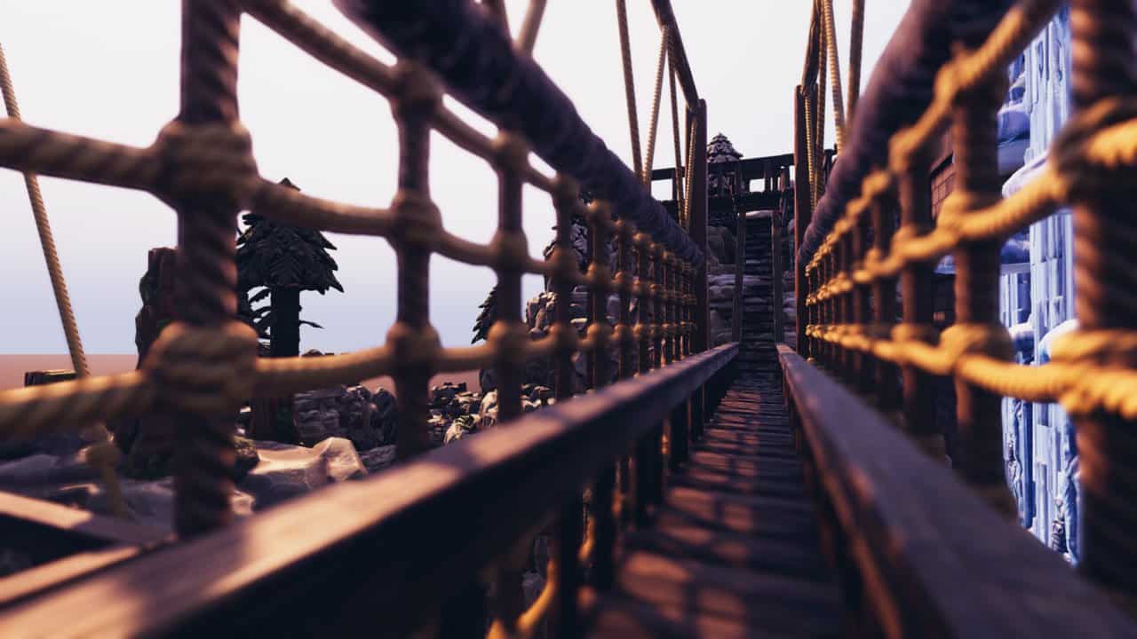 Waterfall Bridge - Mountain Battle Map - 01 - Tales Tavern