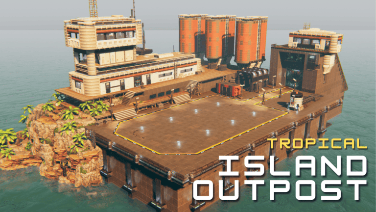 Tropical Island Outpost Refinery with Helipad [Updated] - Tales Tavern
