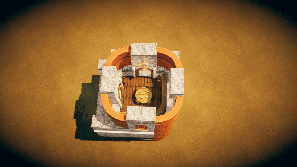 Roman Rounded Tower Wall - Tales Tavern