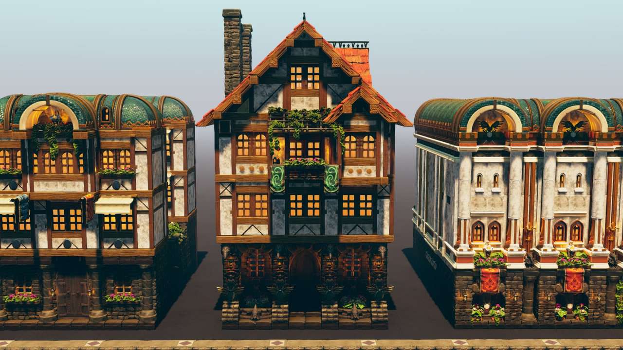 Fantasy City Upperclass Houses - Tales Tavern
