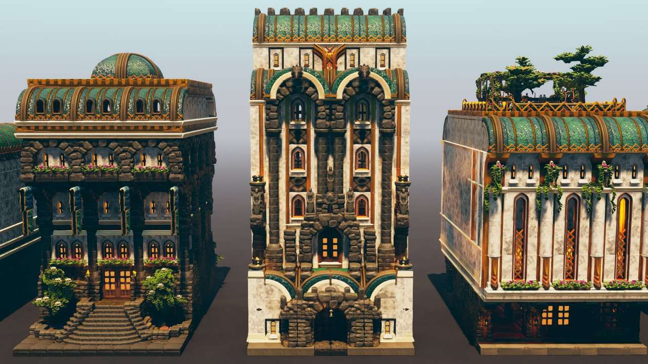 Fantasy City Upperclass Houses - Tales Tavern