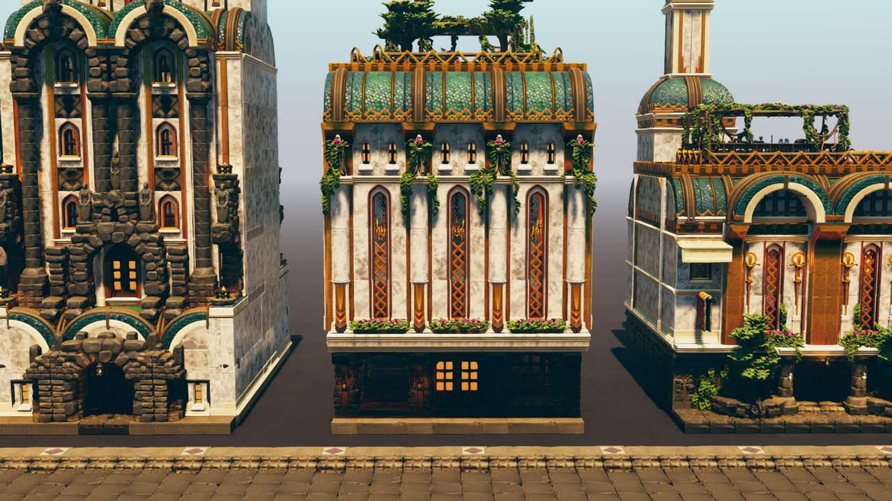 Fantasy City Upperclass Houses - Tales Tavern