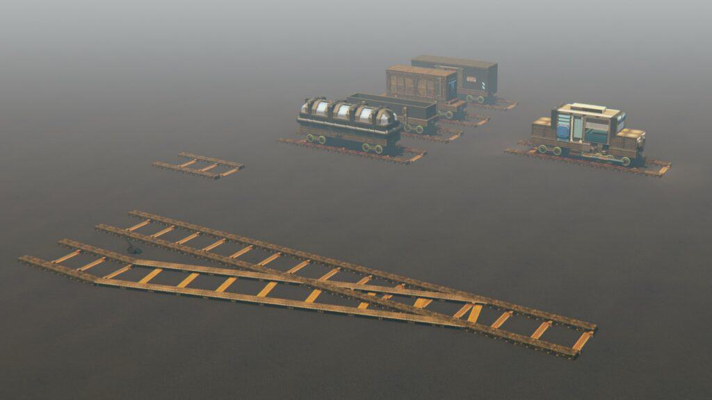 Train, tracks and carts - Tales Tavern