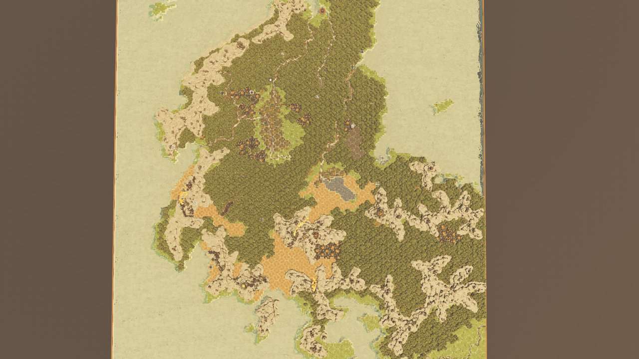 Map of Chult - 1:1 - Hidden Hex Tiles - Tales Tavern