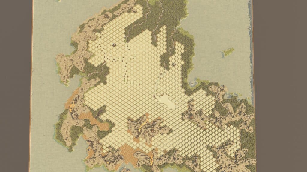 Map of Chult - 1:1 - Hidden Hex Tiles - Tales Tavern