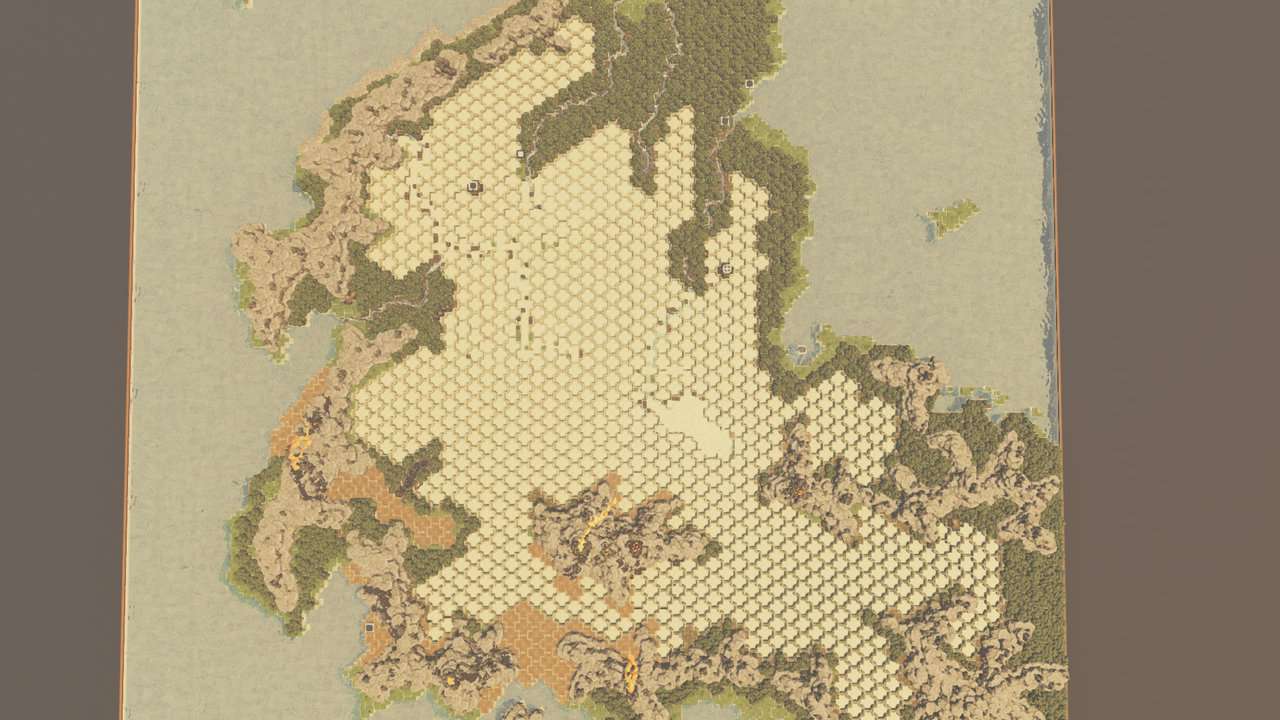 Map of Chult - 1:1 - Hidden Hex Tiles - Tales Tavern