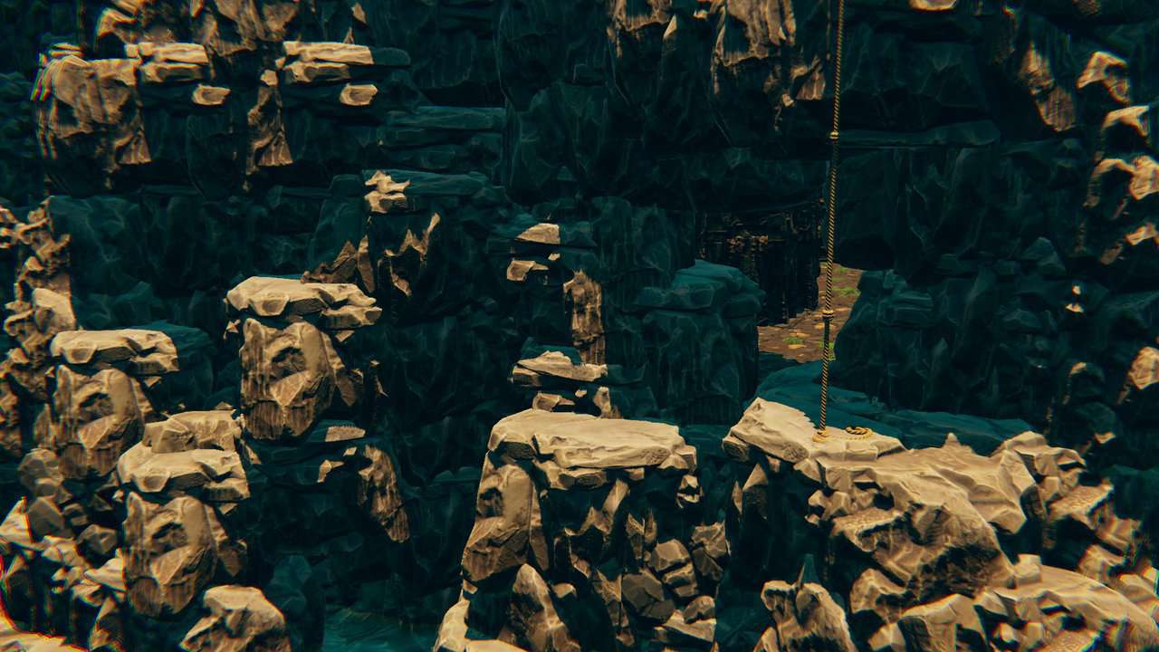 a treacherous cliff path,,,diorama - Tales Tavern