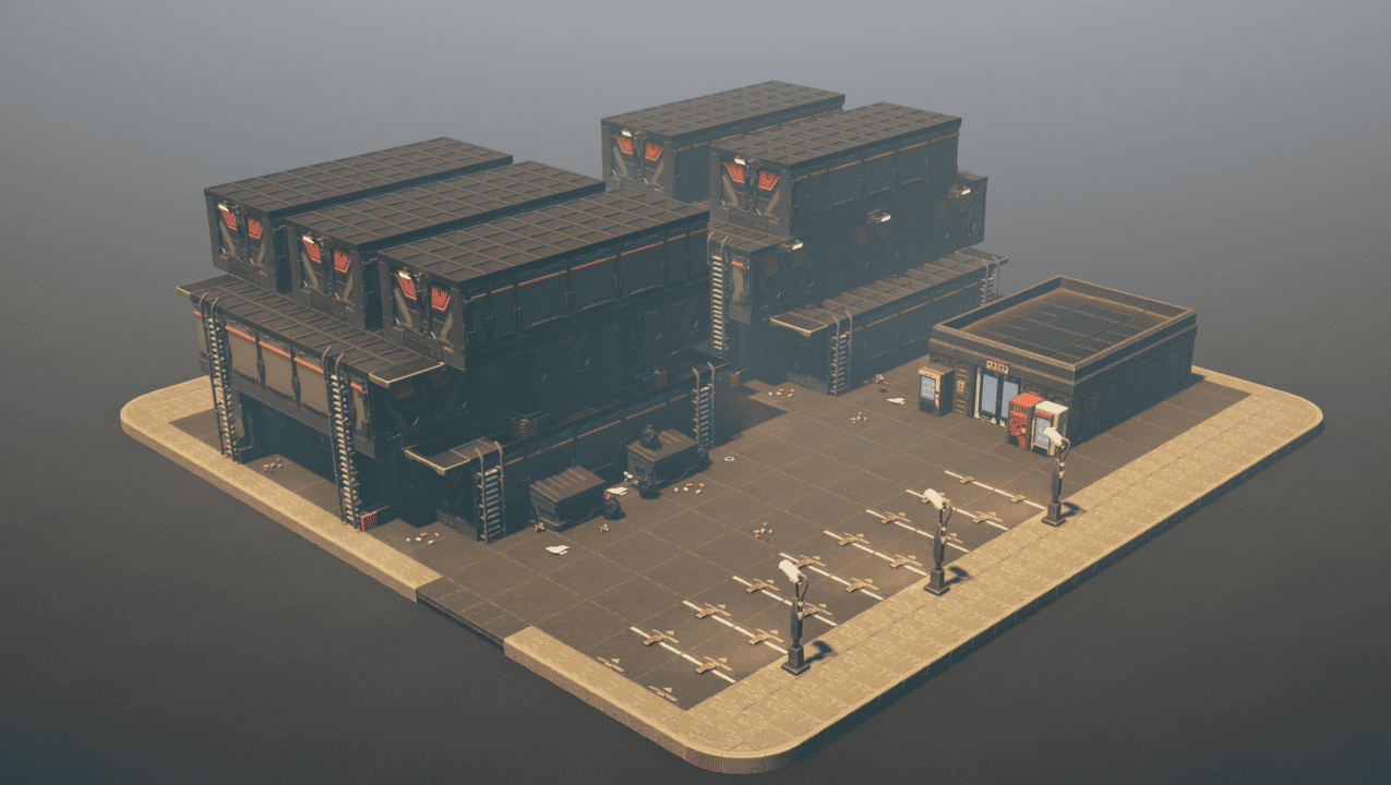 Cyberpunk Homes: Cargo Container Hotel - Tales Tavern