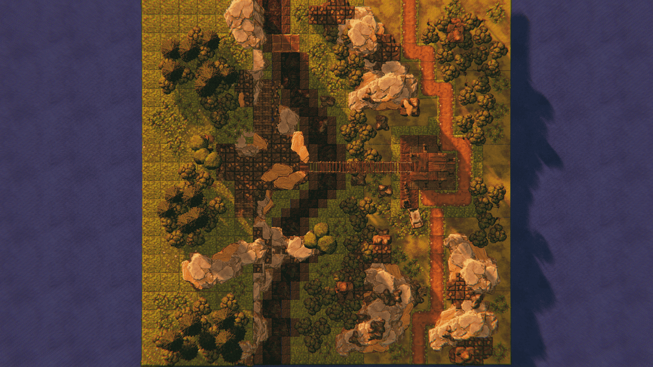 40x40 Ruined Tower / Caves - Tales Tavern
