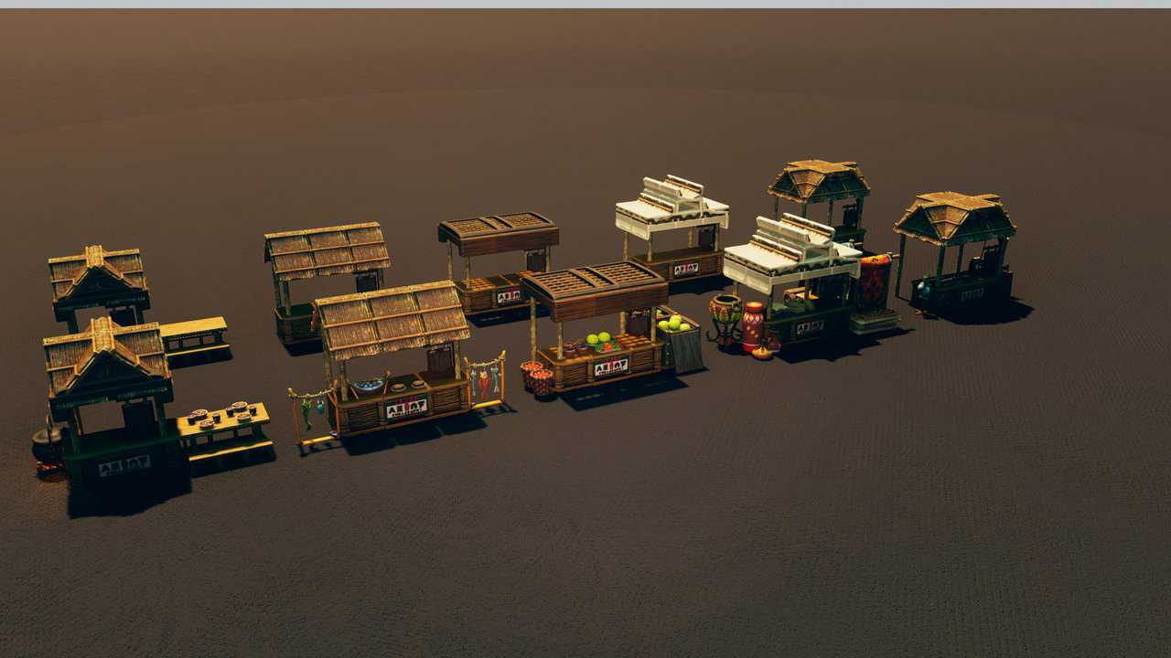 Japanese Merchant Stands - Tales Tavern